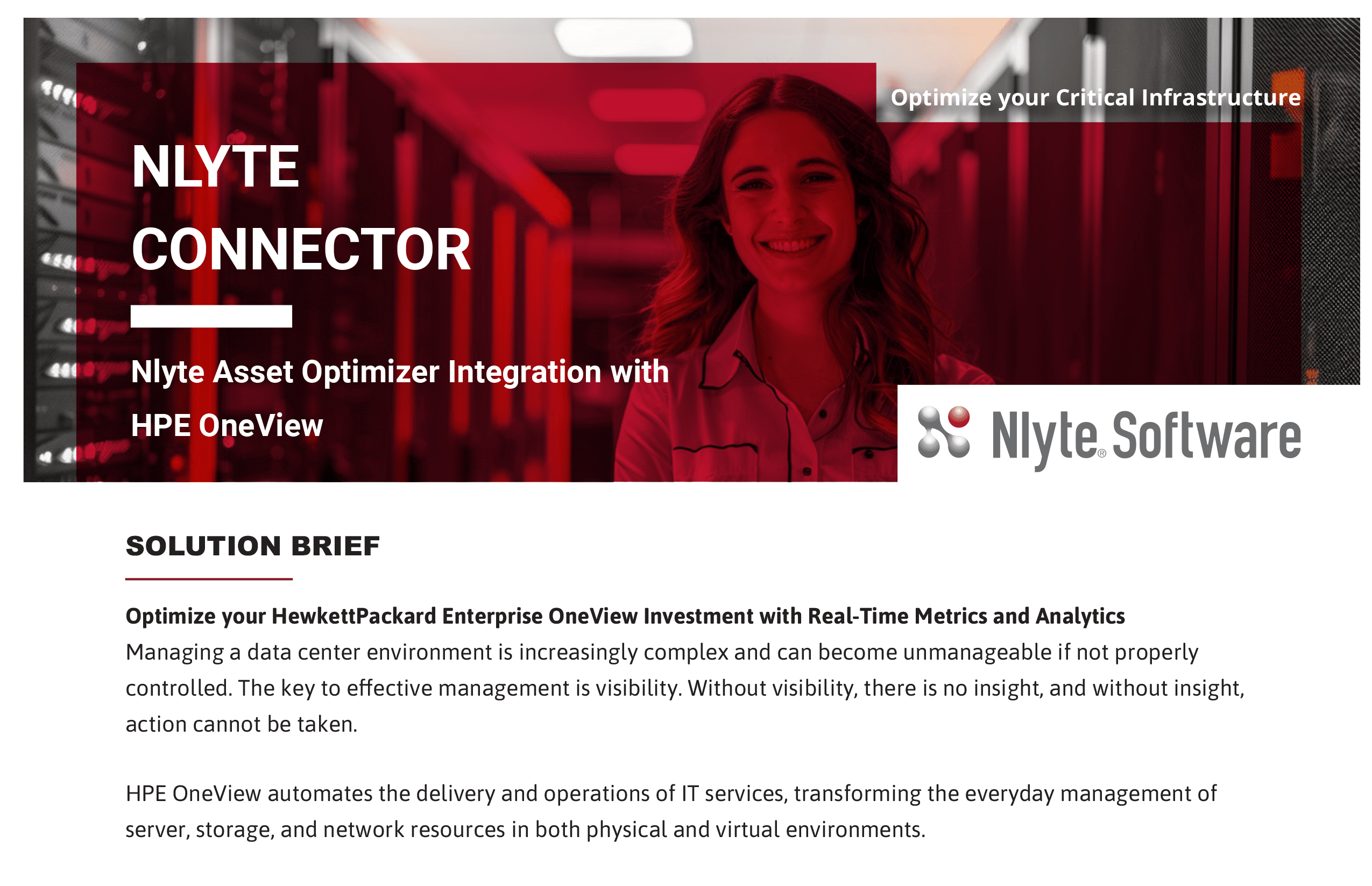 HPE OneView Connector for the Data Center