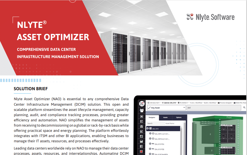 Asset Optimizer Product Overview | Nlyte