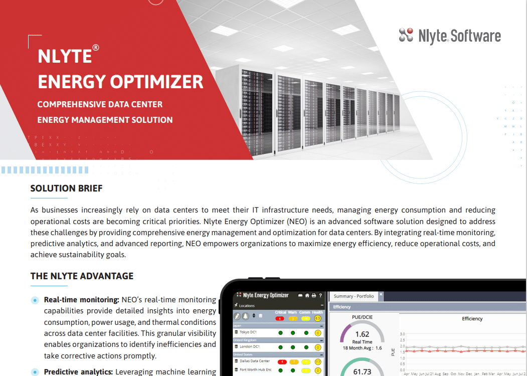 Energy Optimizer Product Overview | Nlyte Energy Optimizer Product Overview | Nlyte