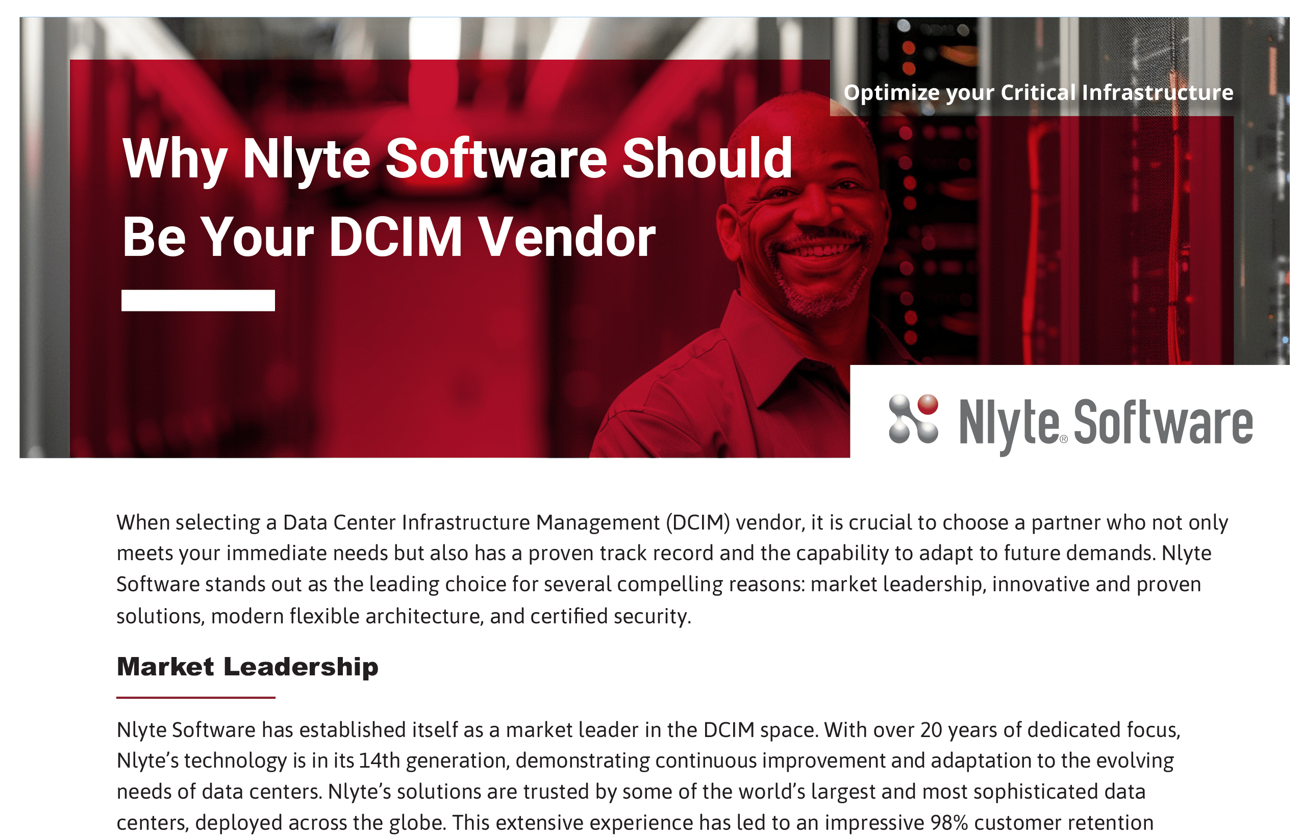 Why Nlyte Software Should Be Your DCIM Vendor Sheet | Nlyte