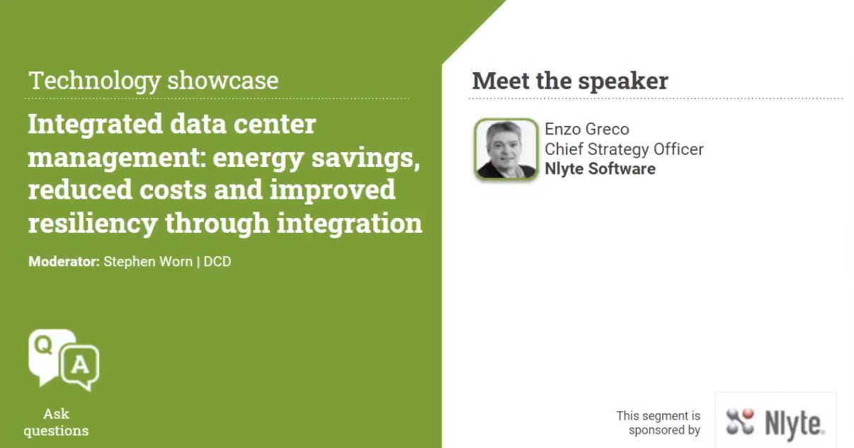 Data Center Dynamics Presentation: Integrated Data Center Management